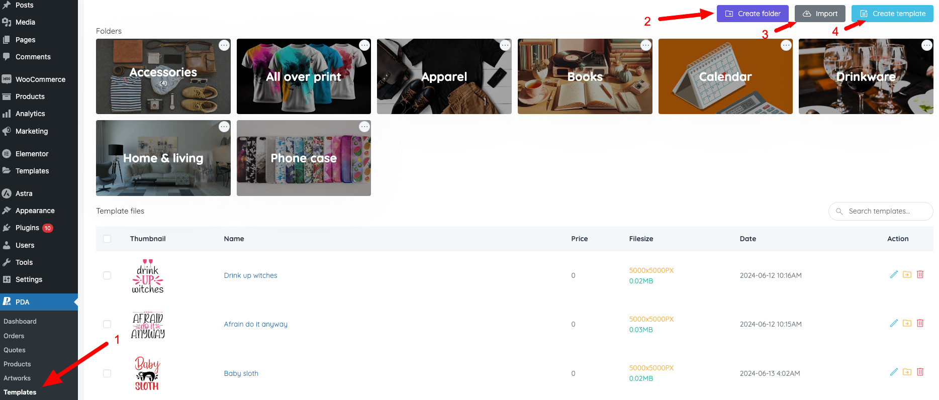 Design Templates - Product Designer App