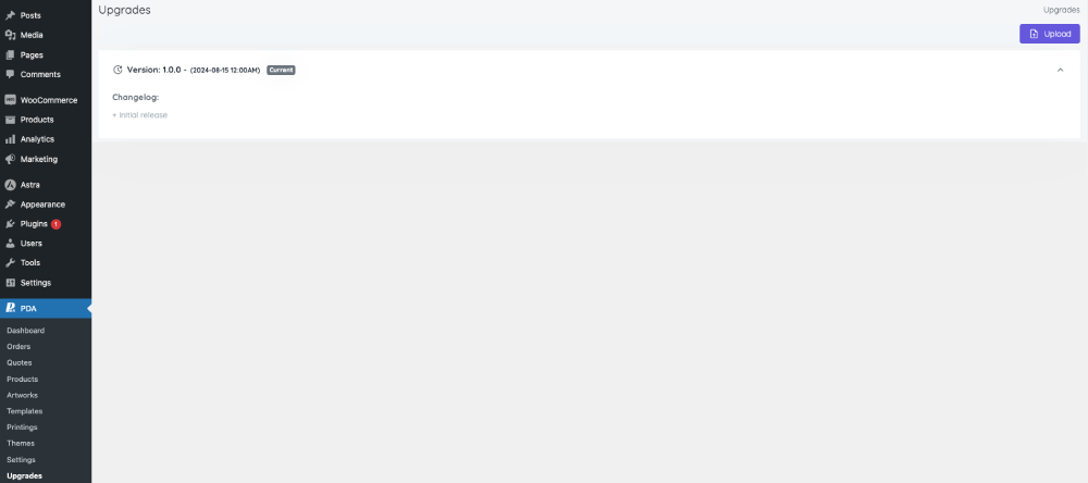 Upgrades - Product Designer App